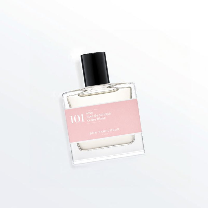 Eau de parfum 101: rose, sweet pea, white cedar | Bon Parfumeur Paris