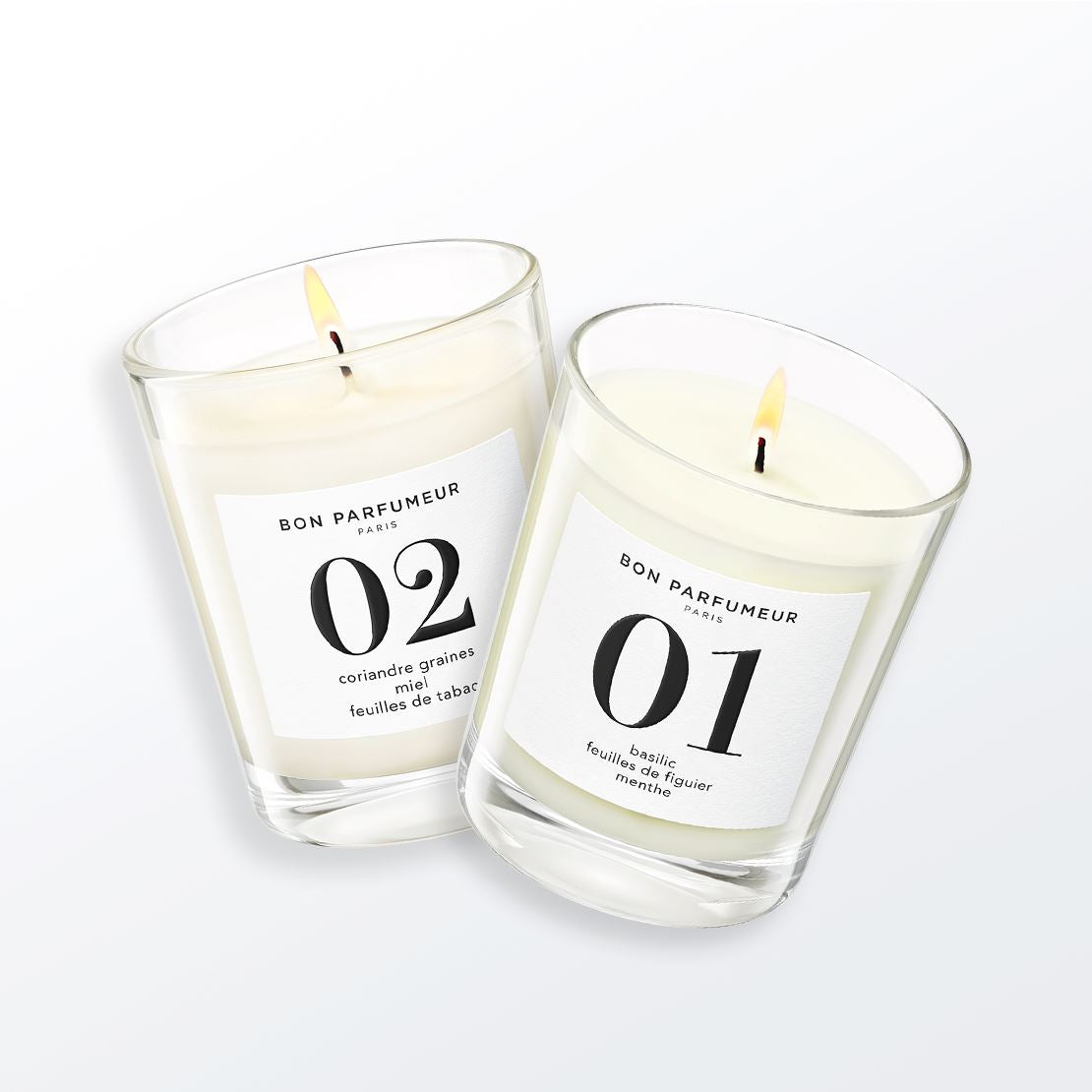 Duo of 180g candles - Bon Parfumeur