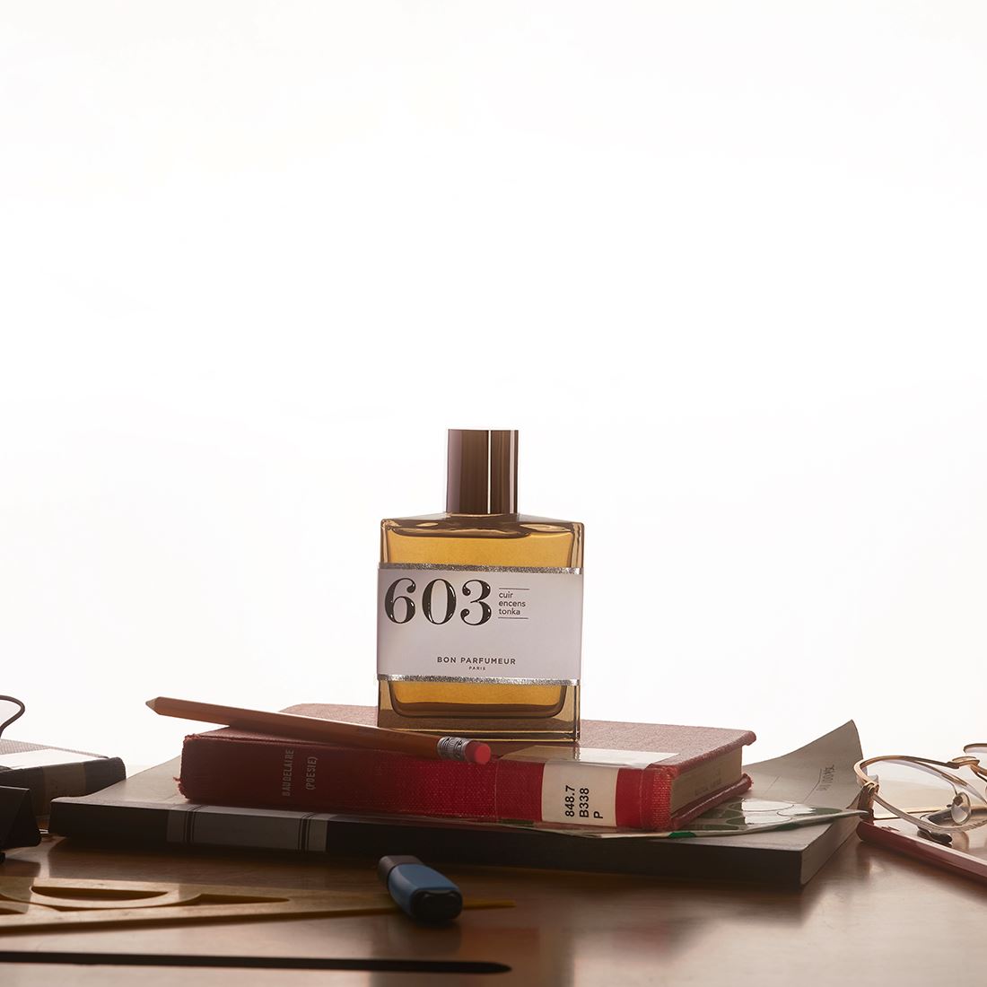 Eau de parfum 603 with leather, incense and tonka bean – Bon Parfumeur
