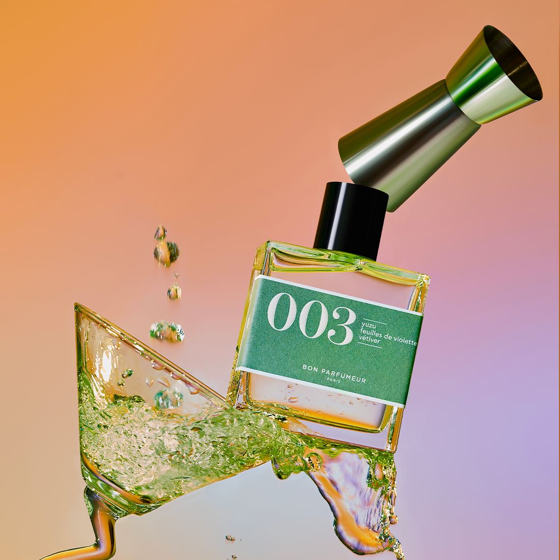 Eau de parfum 003 with yuzu, violet leaves and vetiver – Bon Parfumeur