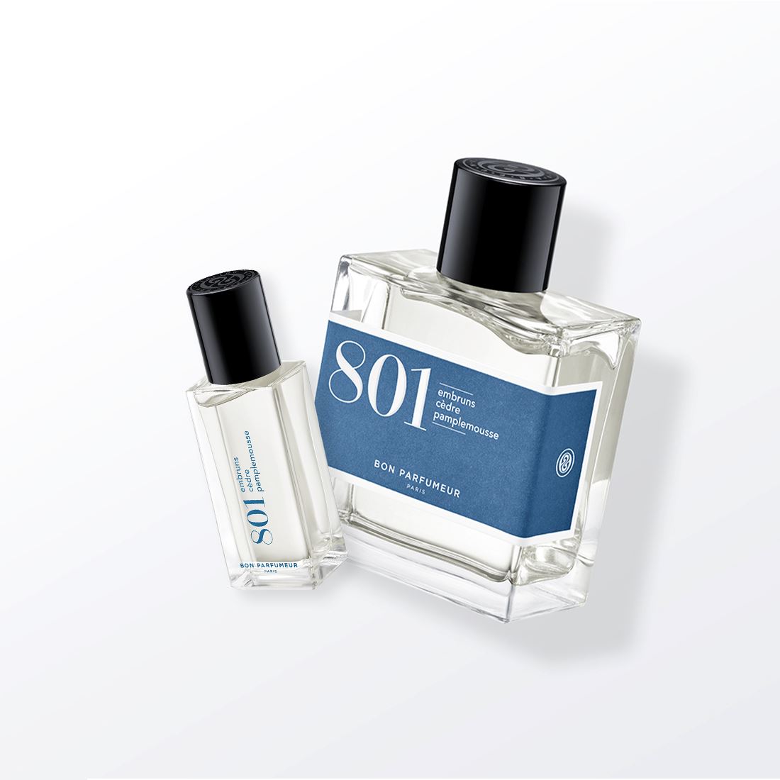 Eau de parfum 801 with sea spray, cedar and grapefruit – Bon Parfumeur